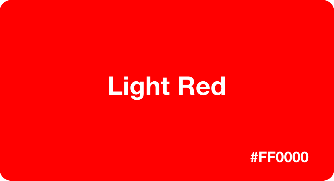 Light Red Color Code